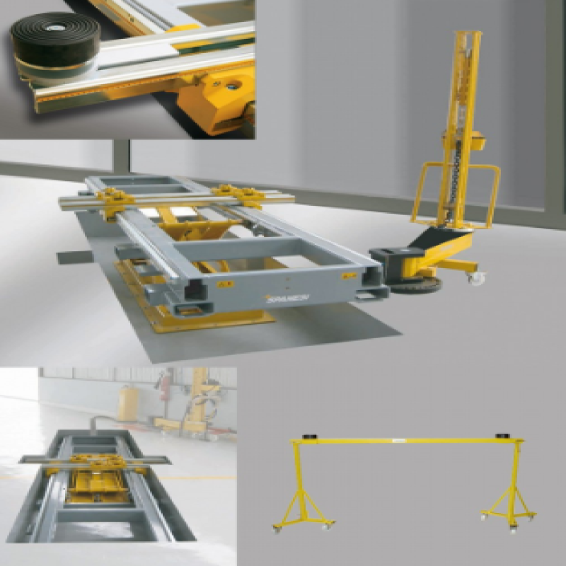 Bệ kéo nắn lắp chìm cho xe con, Tháp kéo 10 Tấn (Cầu nâng 5 Tấn). | Tân ...